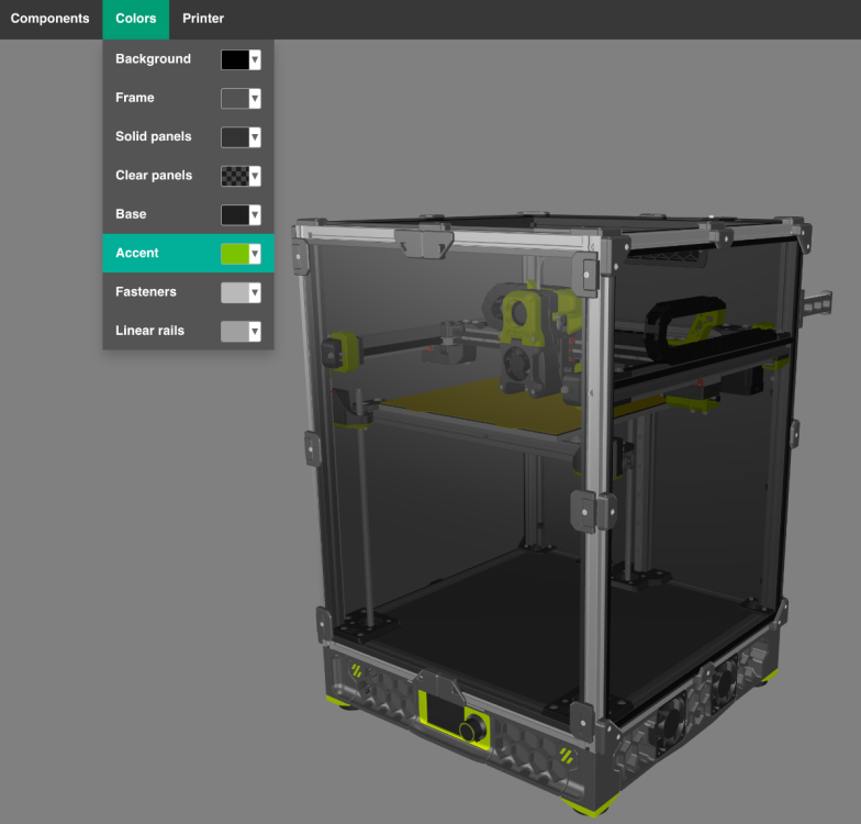 Preview Voron Build Color Choices with the 3DP Color Configurator ...