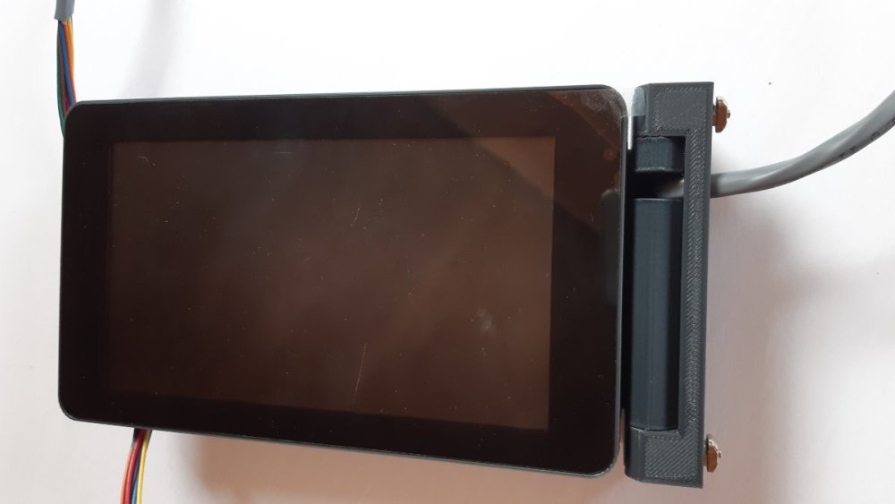 DRO Style, Side-Mounting, Housing for Official Raspberry Pi 7 inch ...