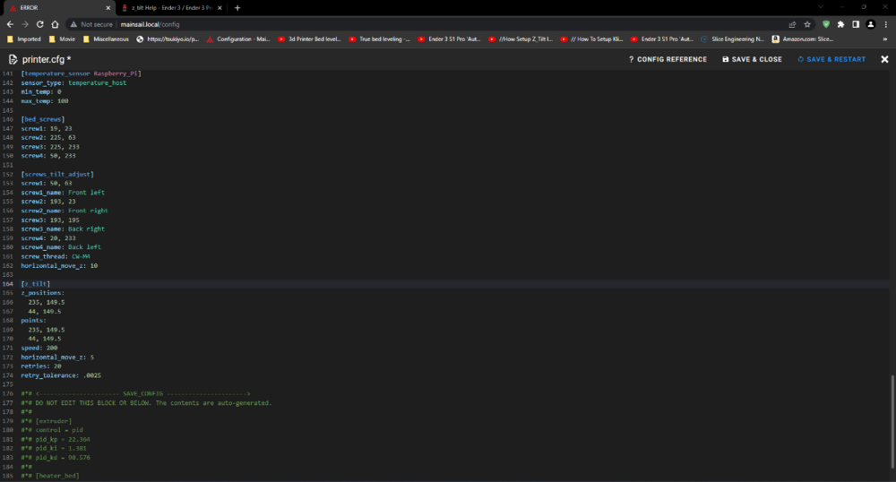 z_tilt Help - Ender 3 / Ender 3 Pro - Team FDM