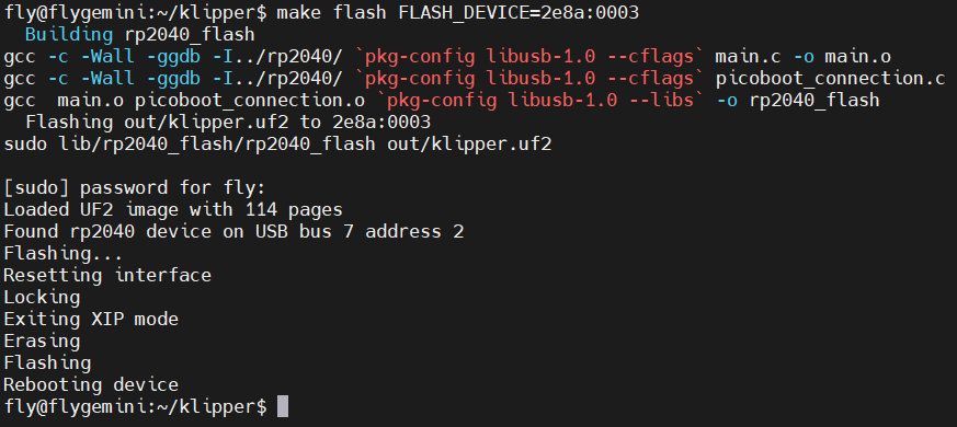 Mellow "ERCF Fly Board V1.1" USB Setup - User Mod Installs - Team FDM