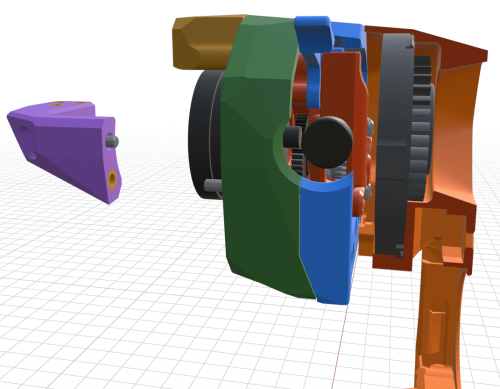 Sherpa Micro Vz RIDGA + CW2 Module - Printable Voron User Mods - Team FDM