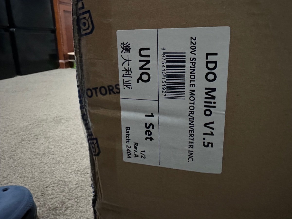 Milo 1.5 CNC LDO Kit unboxing. - General Discussion - Team FDM